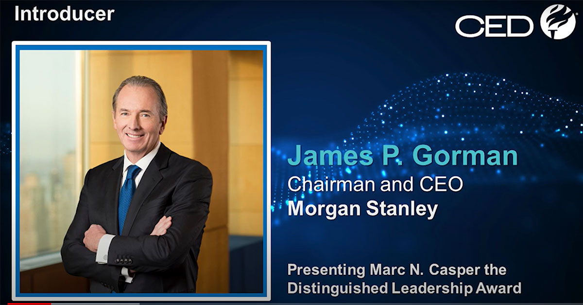 James P. Gorman's introduction of Marc N. Casper