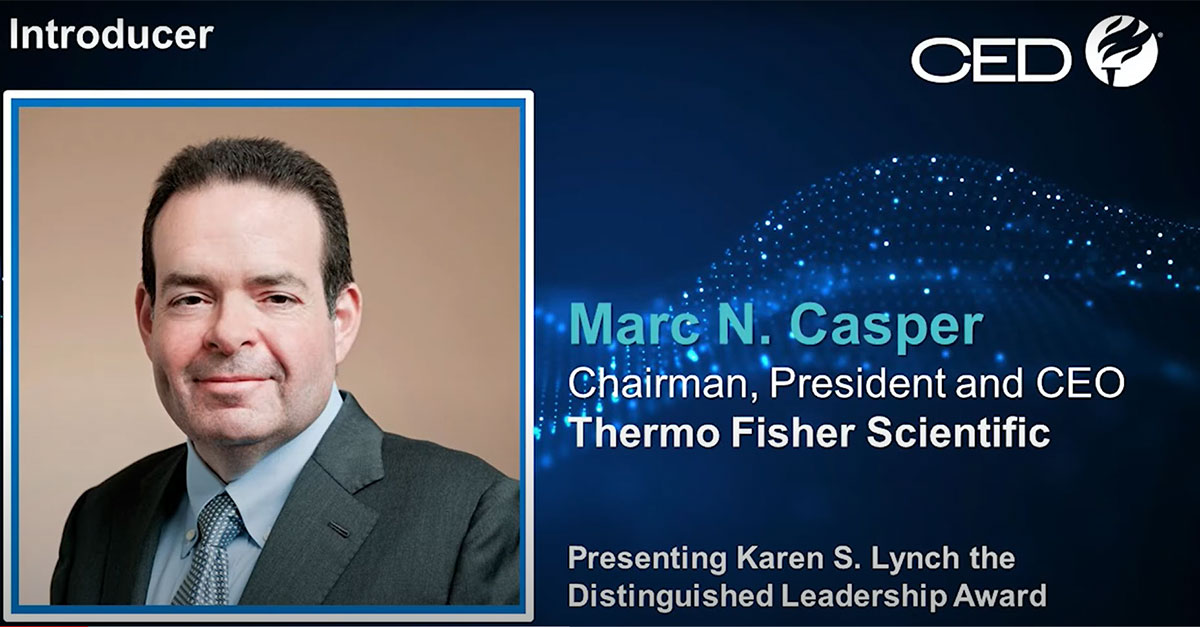 Marc N. Casper's introduction of Karen S. Lynch